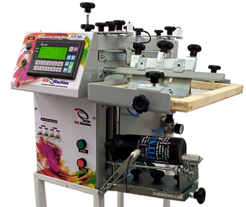 Máquina Silk Machine K3-350 com sistema Cilindrico